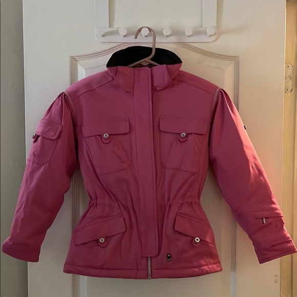 Spyder | Jackets & Coats | Spyder Girls Pink Puffer Jacket With Hood ...